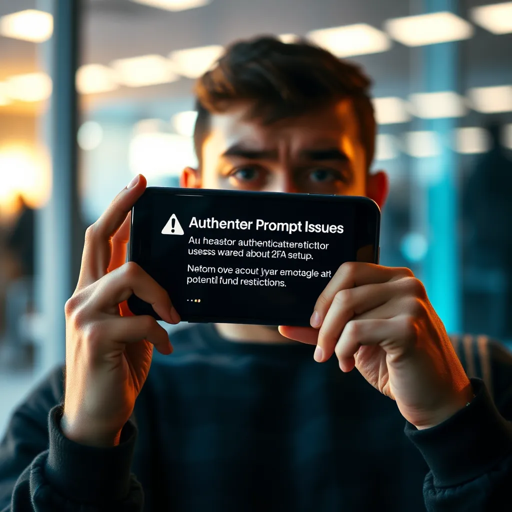 Authenticator Prompt Issues: Users Warned About 2FA Setup : GlimpChain